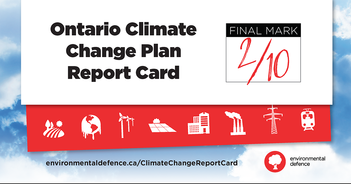Ontario's new climate change plan gets a failing grade - Environmental ...