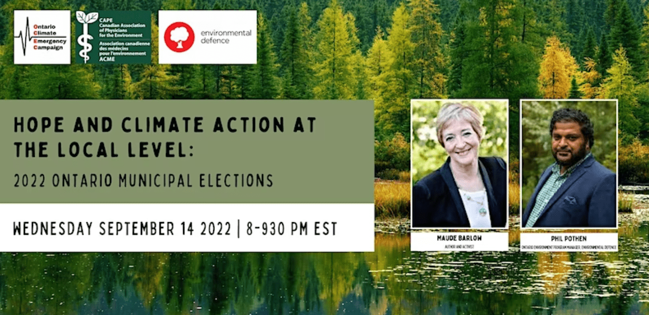 Hope & Climate Action at the Local Level - Environmental Defence